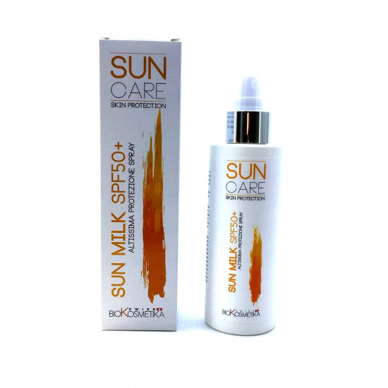 Biokosmetika - SUN MILK SPF50+ PROTEZIONE ALTISSIMA SPRY